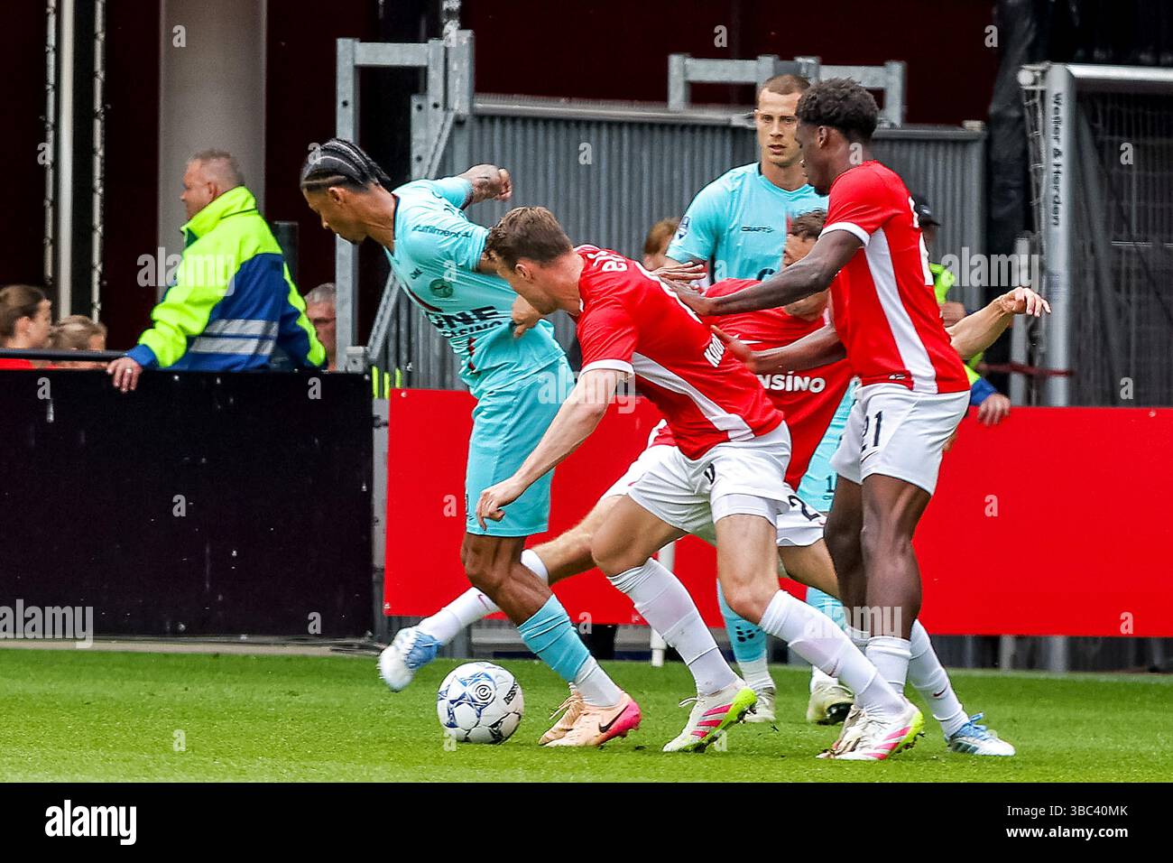 Alkmaar, Netherlands. 18th May, 2025. ALKMAAR - 18-05-2025, AFAS Stadium. Dutch Eredivisie ...