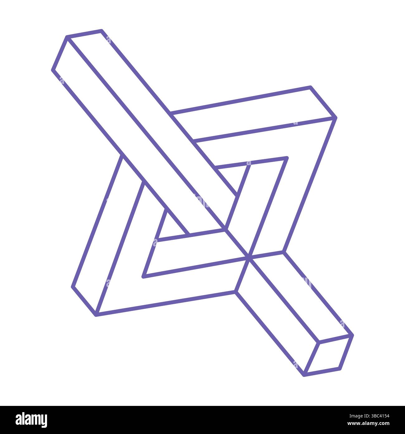 Illusion shapes. 3d geometry. Optical illusion figure. Sacred geometry ...
