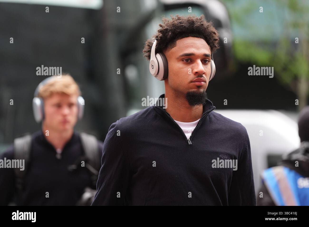 Brentford's Kevin Schade arrives ahead of the Premier League match at ...