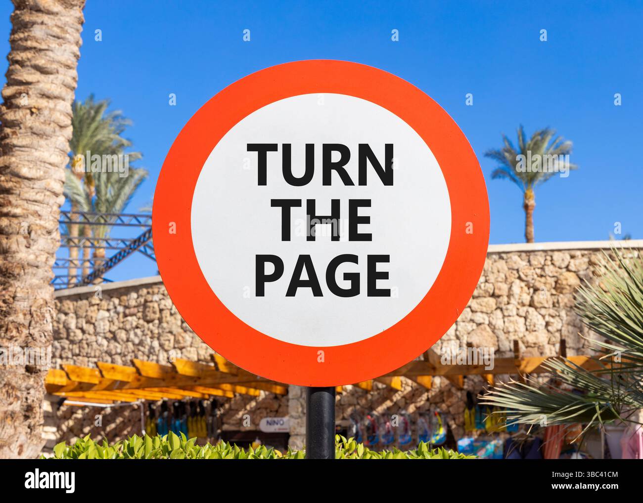 Turn the page symbol. Concept words Turn the page on beautiful big ...