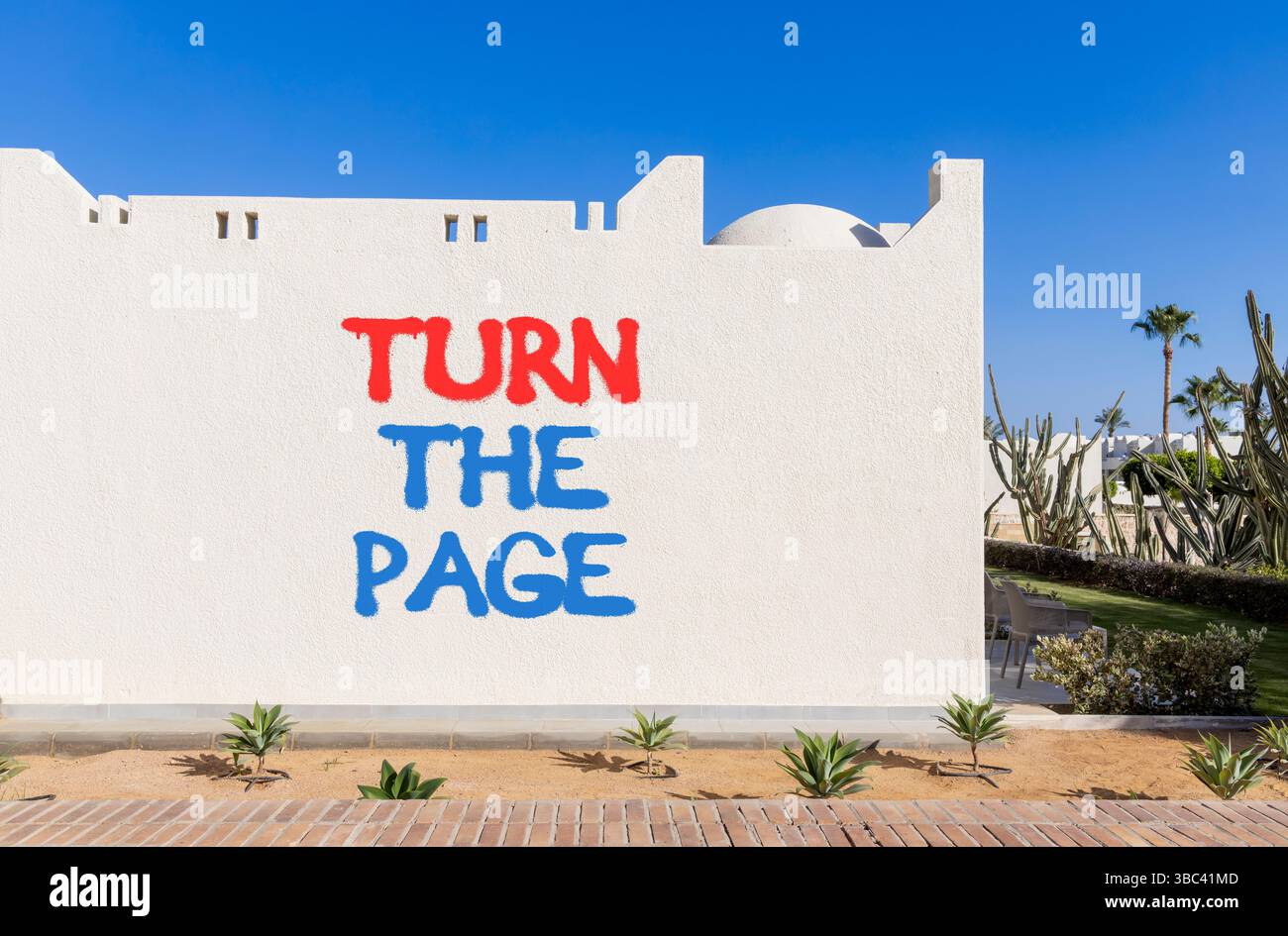 Turn the page symbol. Concept words Turn the page on beautiful white ...
