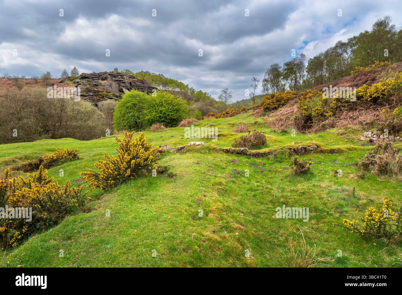 Barbrook Mill, historical lead-smelting works near Baslow, Peak ...