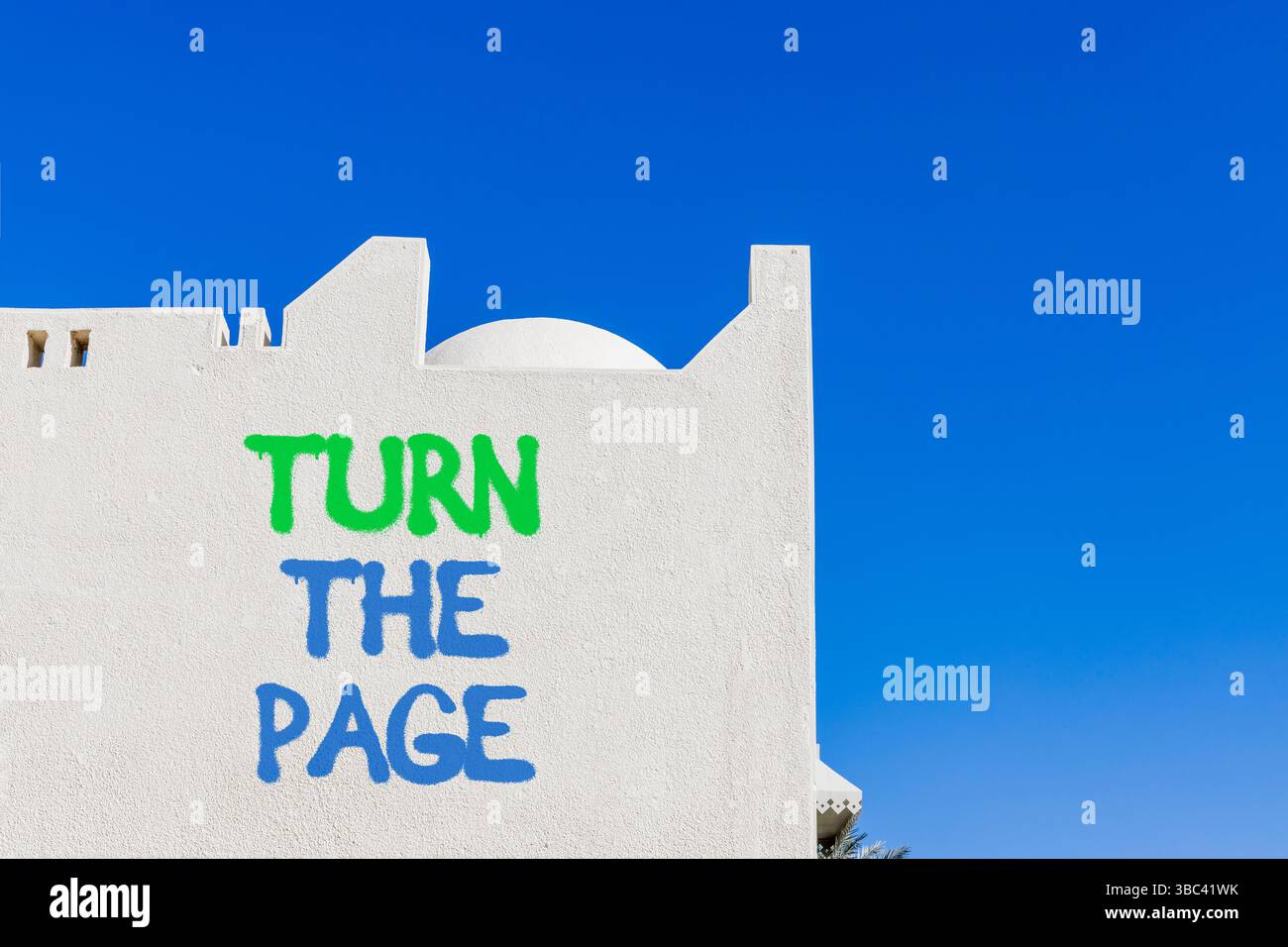 Turn the page symbol. Concept words Turn the page on beautiful white ...