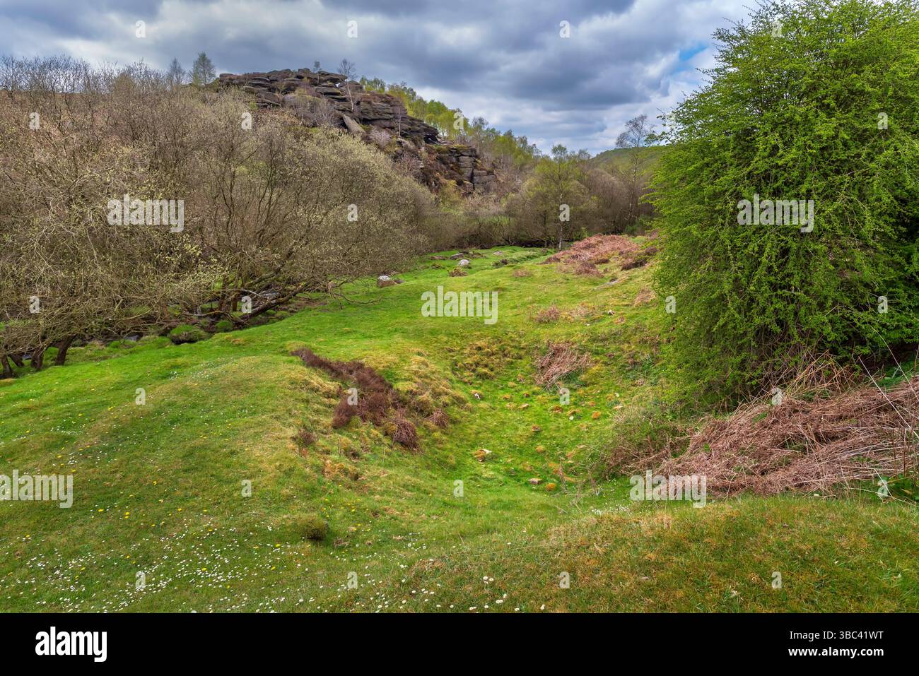 Barbrook Mill, historical lead-smelting works near Baslow, Peak ...