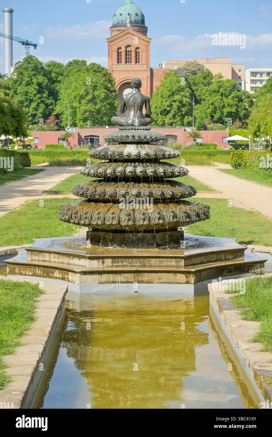 Indischer Brunnen, Leuschnerdamm, Kreuzberg, Friedrichshain-Kreuzberg ...