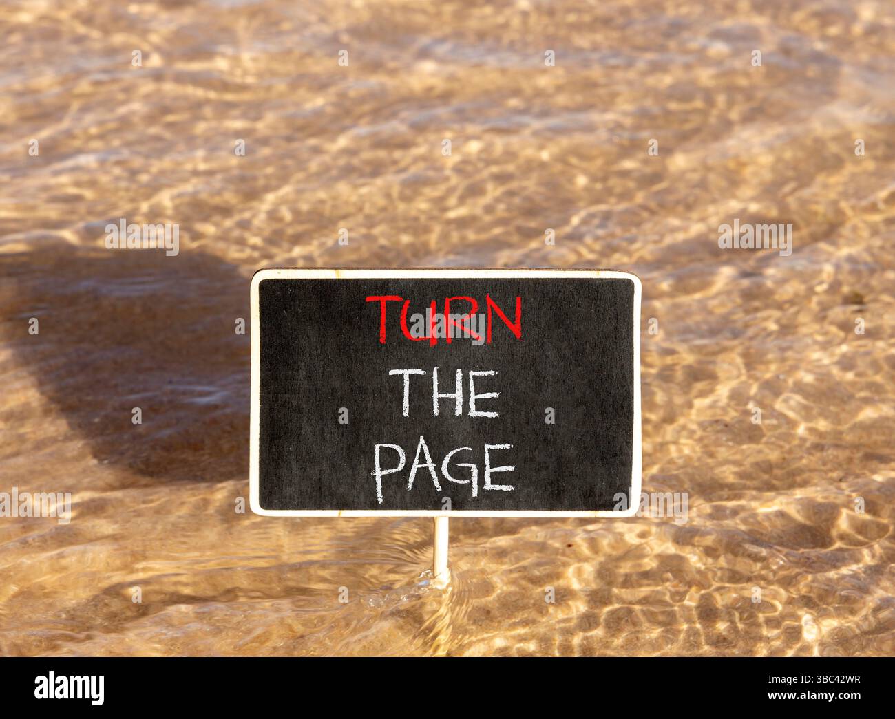 Turn the page symbol. Concept words Turn the page on beautiful ...