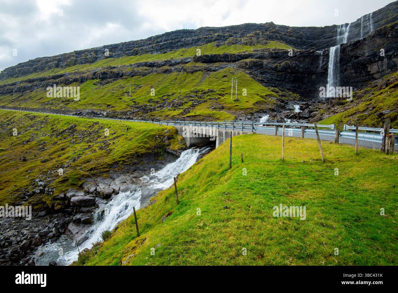 Fossa Waterfall - Faroe Islands Stock Photo - Alamy