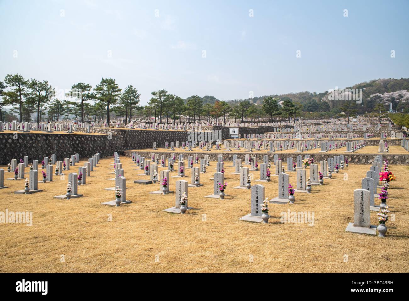 Seoul National Cemetery of Korean veterans in Seoul South Korea on 1 ...