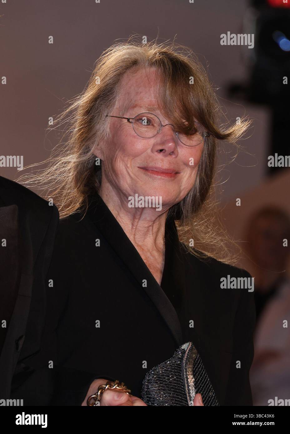 Cannes, France. 17th May 2025. Sissy Spacek departs the "Die My Love ...