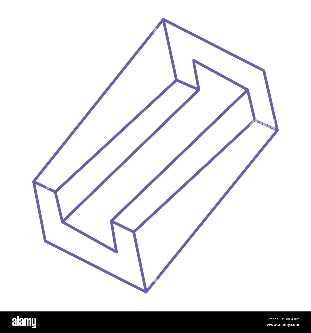 Logo in trendy 2022 Very Peri color. Impossible shapes. Sacred geometry ...