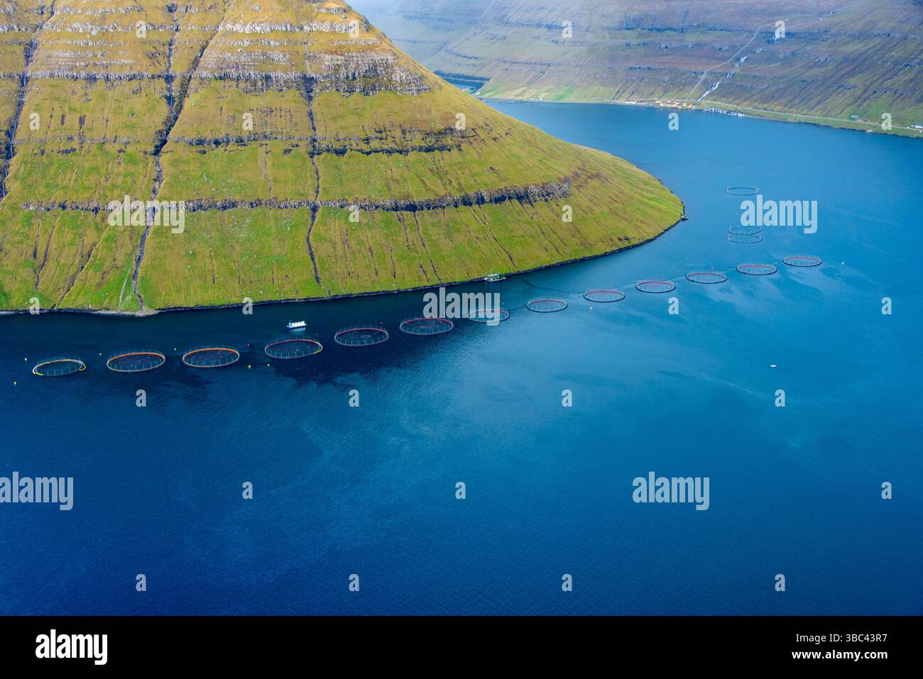 Salmon Farming - Faroe Islands Stock Photo - Alamy