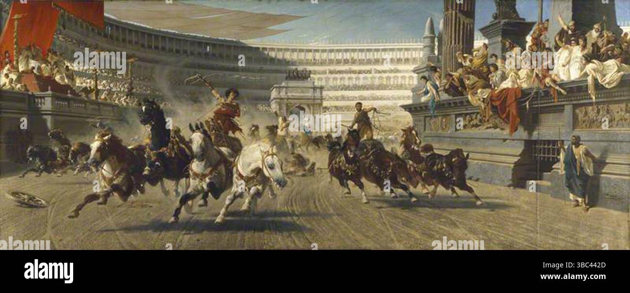 Alexander von Wagner’s stirring painting Chariot Race in the Circus ...