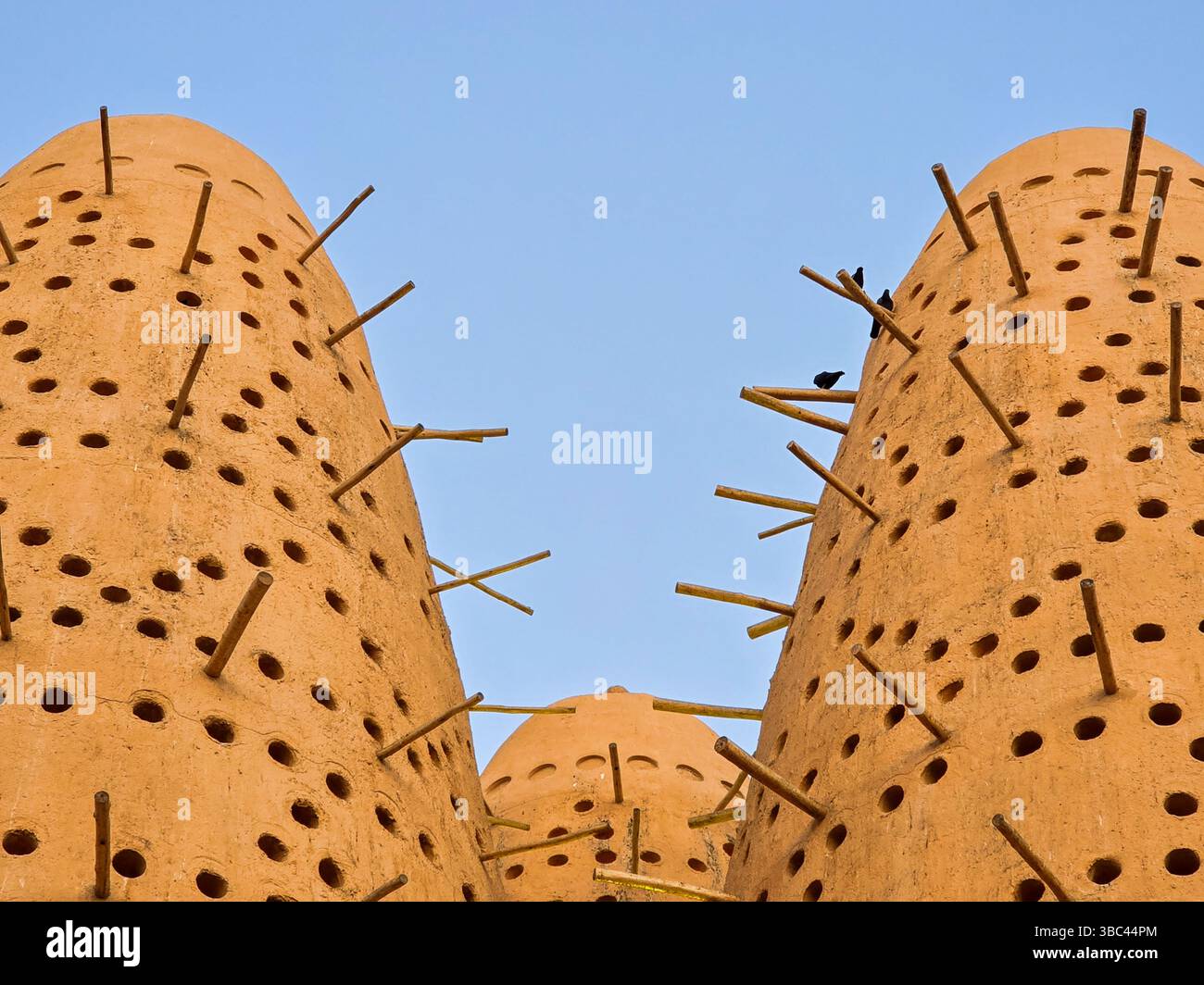 Three pigeon towers near the Blue Mosque in Doha is popular among ...
