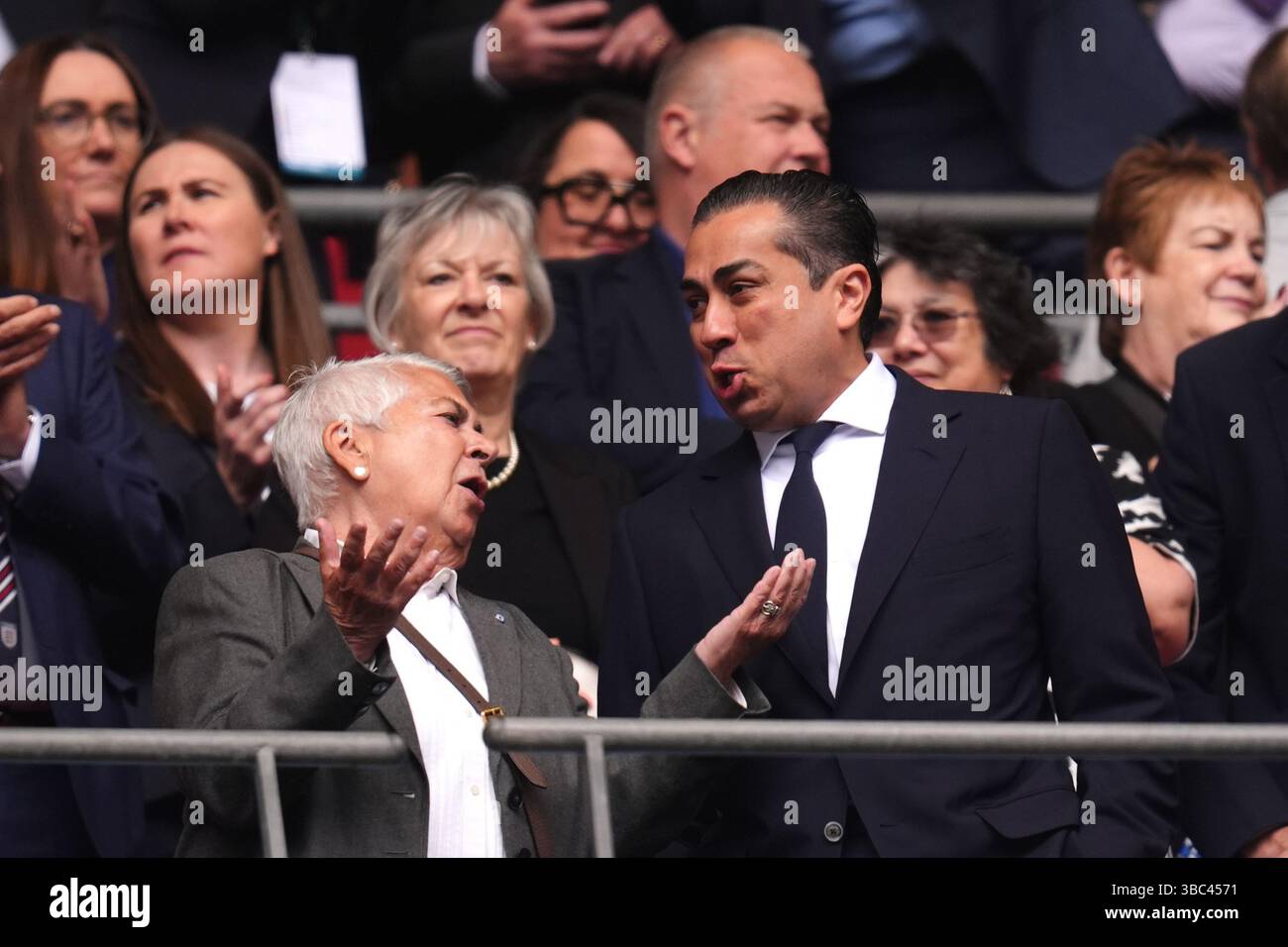 Chelsea co-owner Behdad Eghbali (centre) before the Adobe Women's FA ...