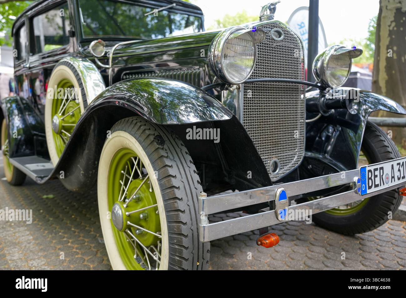 Germany Berlin May 11, 2025. General view of a Ford Model A. A restored ...