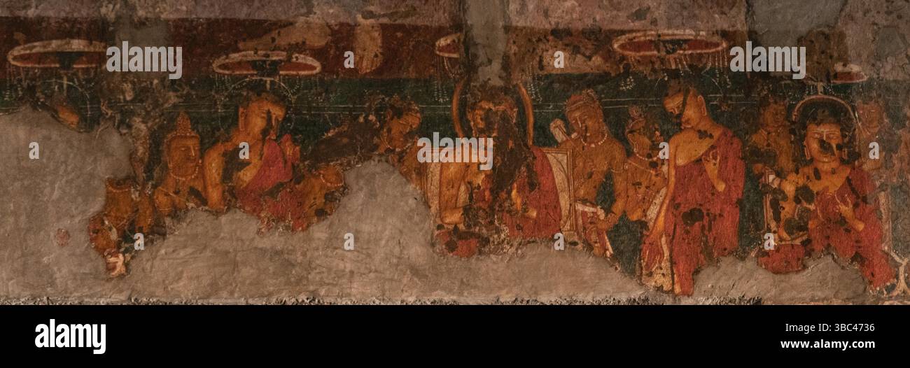 Ajanta is a Buddhist temple and monastery cave complex in India, in the ...
