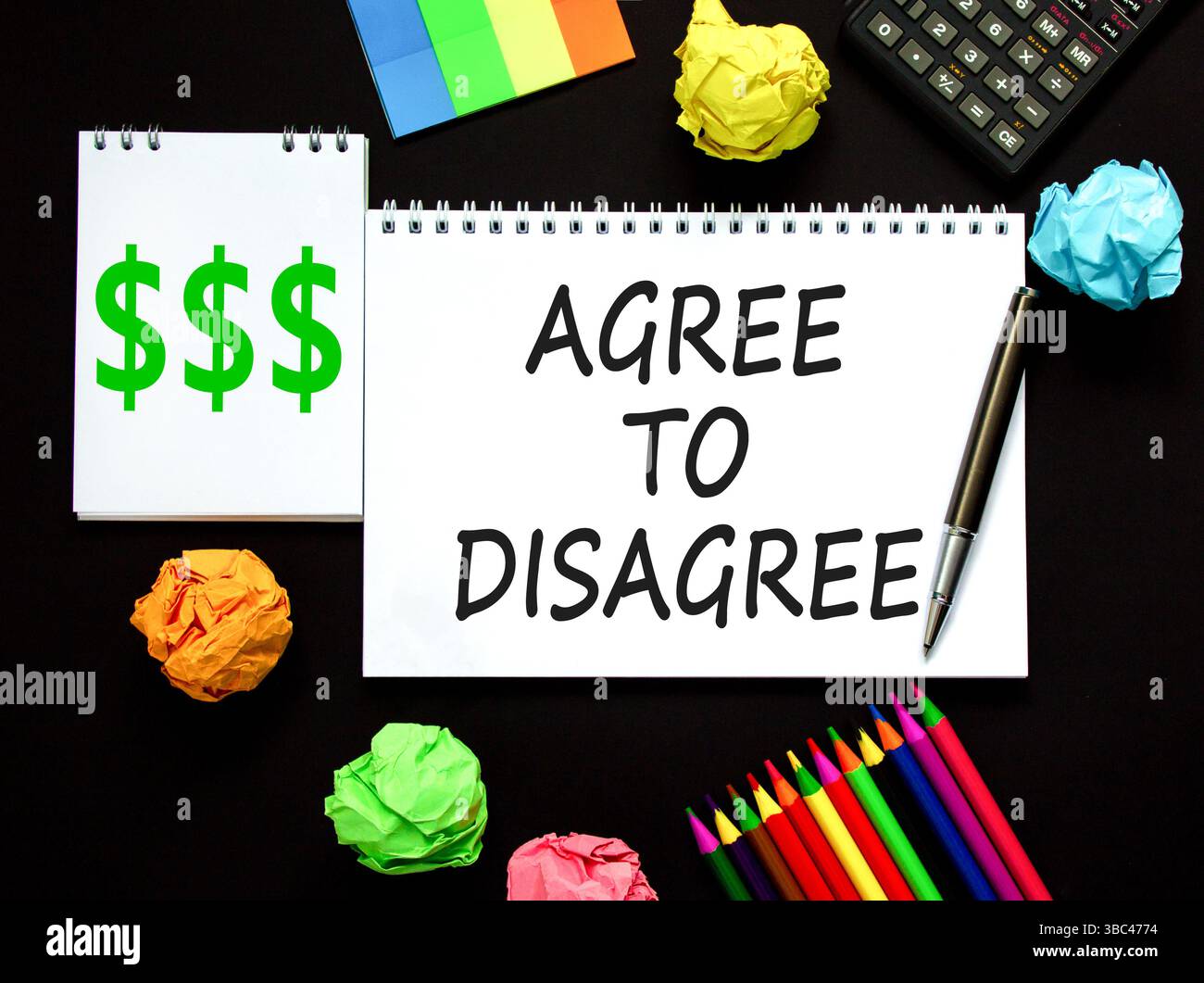 Agree to disagree symbol. Concept words Agree to disagree on beautiful ...