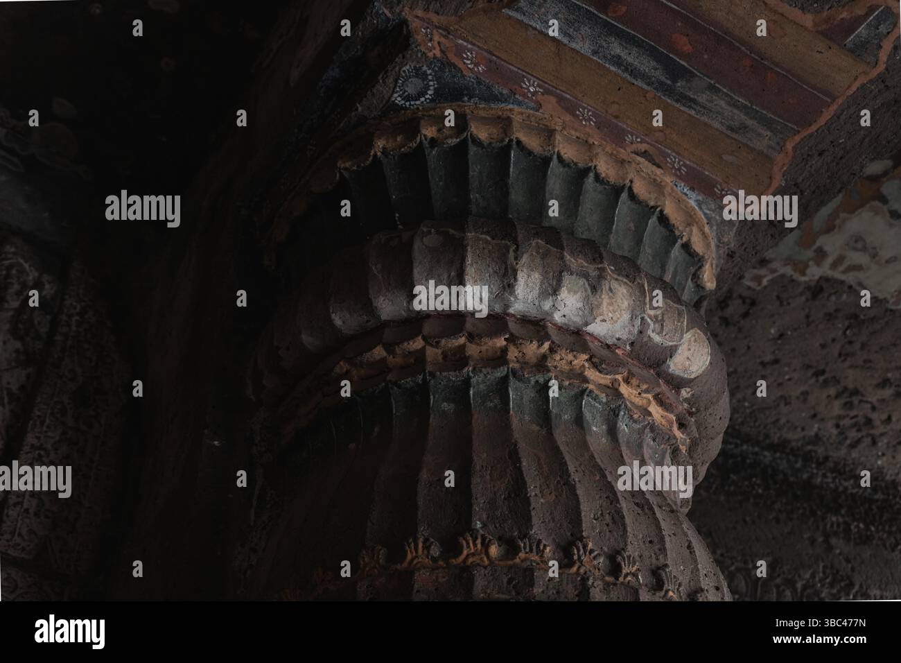 Ajanta is a Buddhist temple and monastery cave complex in India, in the ...