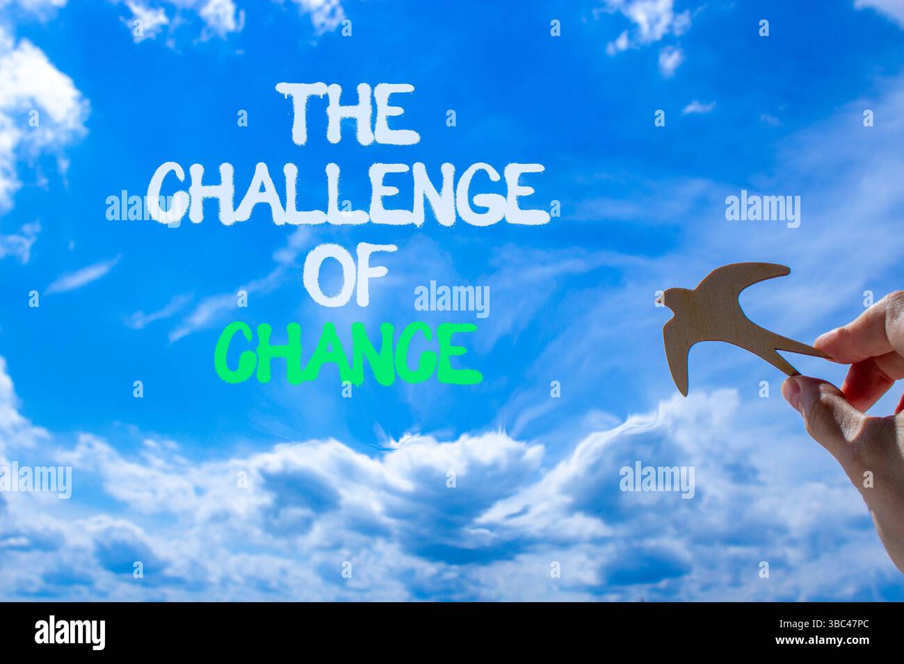 The challenge of chance symbol. Concept words phrase The challenge of ...