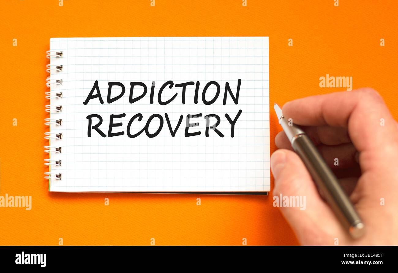 Addiction recovery symbol. Concept words Addiction recovery on ...