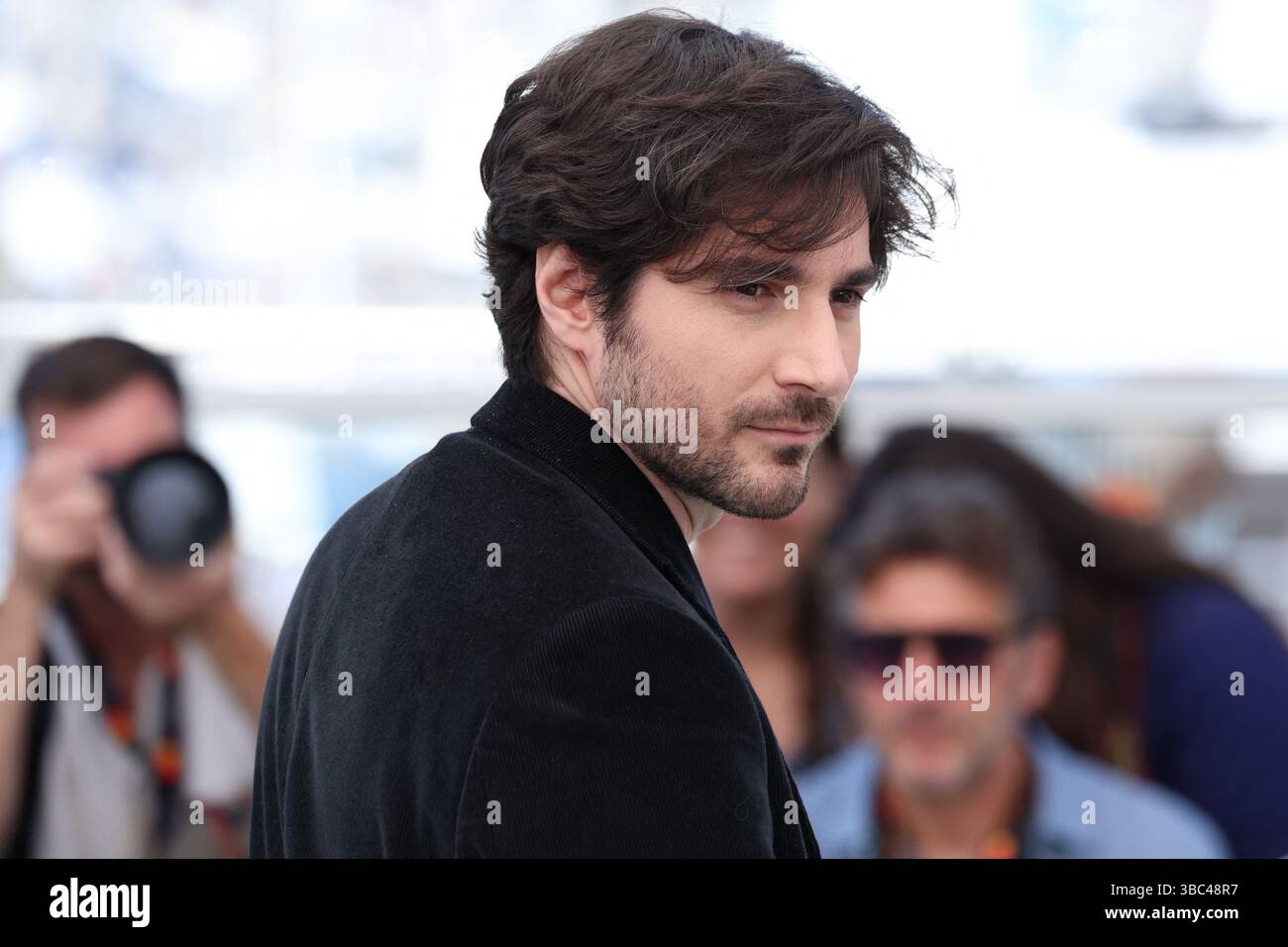 Guillaume Marbeck posing during the Nouvelle Vague photocall at the ...