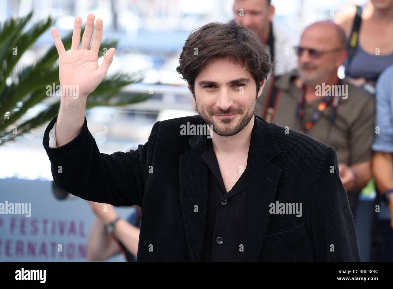 Guillaume Marbeck posing during the Nouvelle Vague photocall at the ...