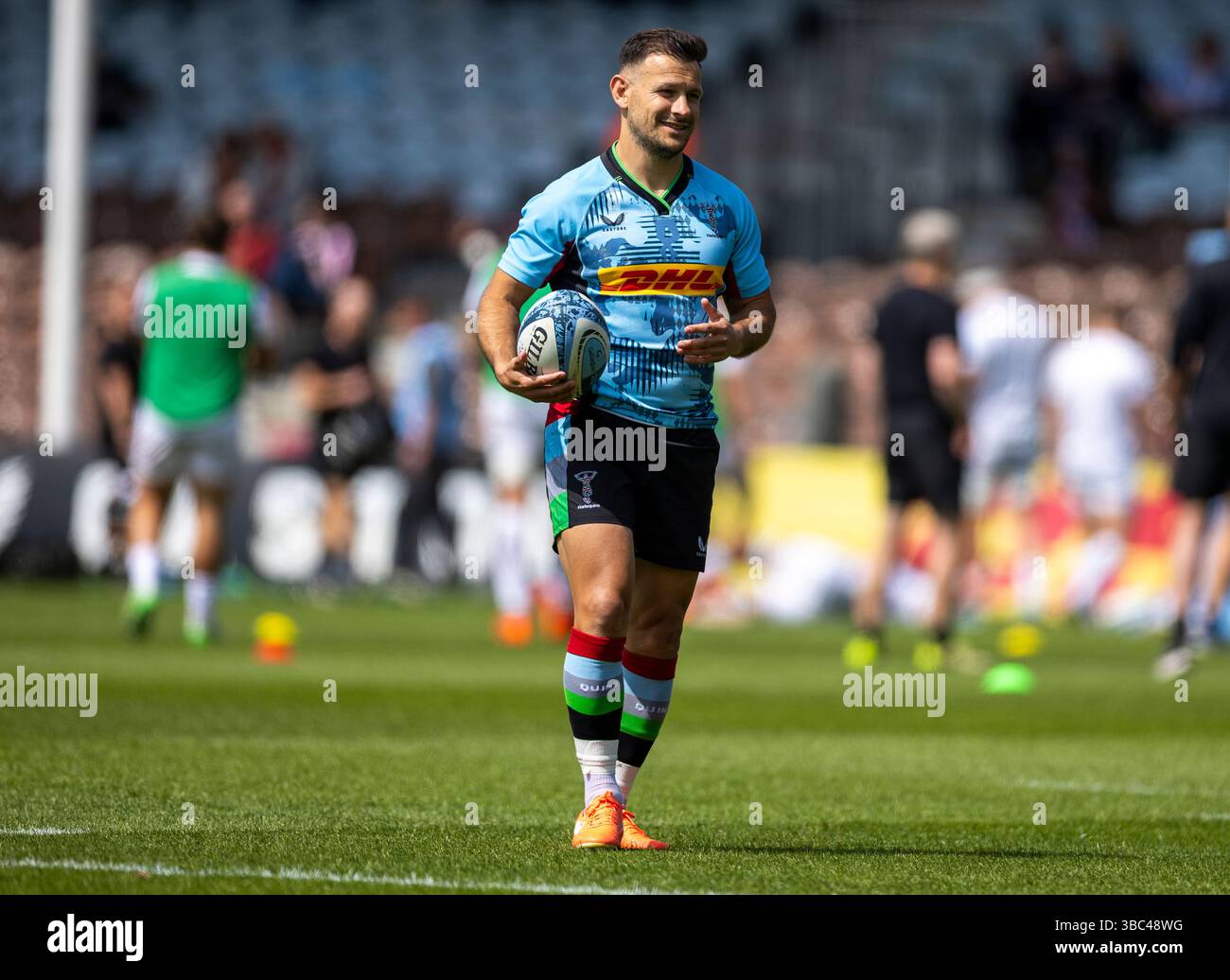 Harlequins' Danny Care warming up before his last game for the team ...