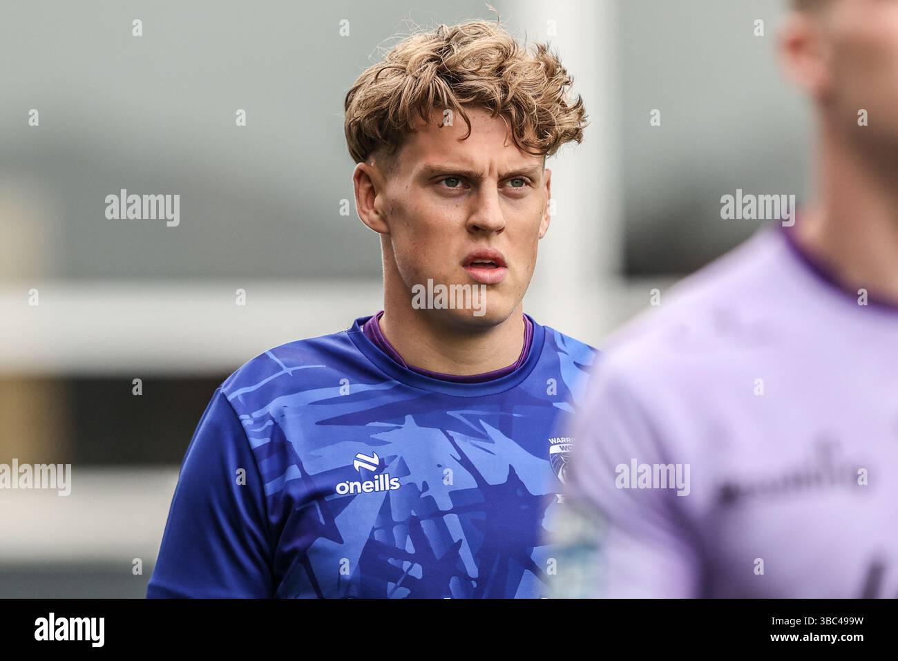 Wakefield, UK. 18th May, 2025. Arron Lindop of Warrington Wolves during ...