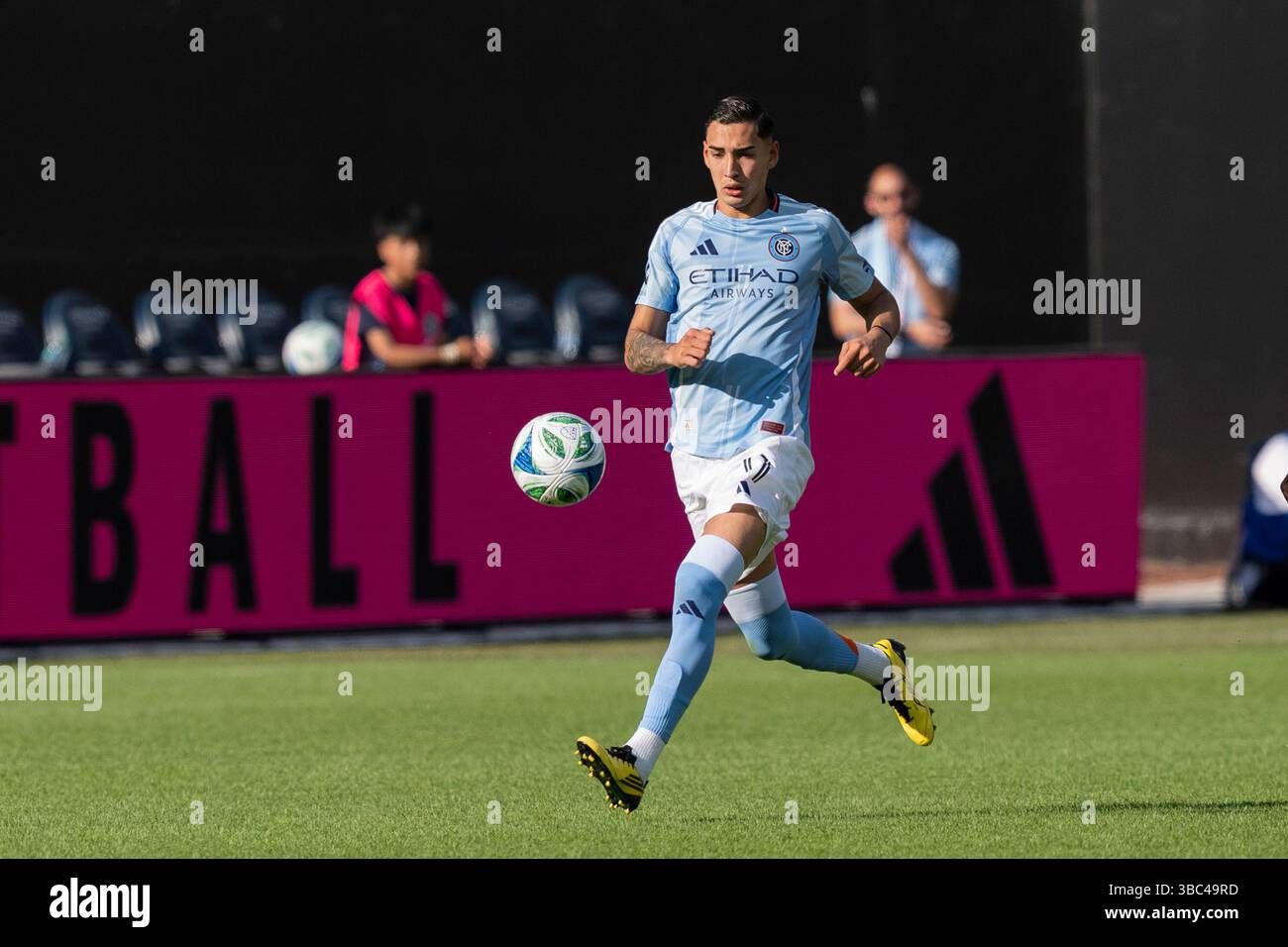 New York, United States. 17th May, 2025. Julian Fernandez (11) of NYCFC ...