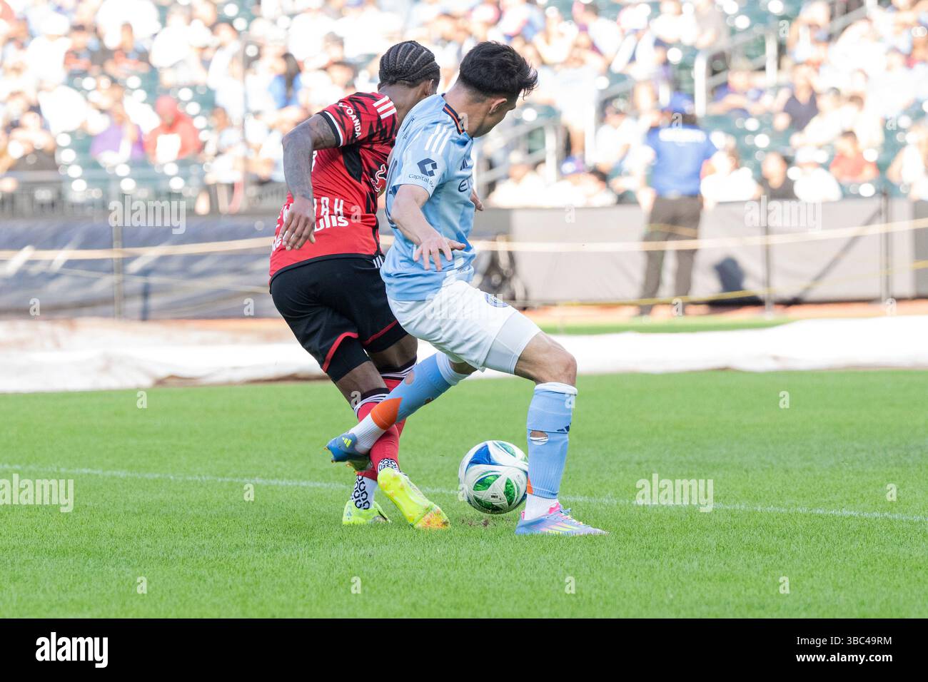 New York, United States. 17th May, 2025. Kyle Duncan (6) of Red Bulls ...