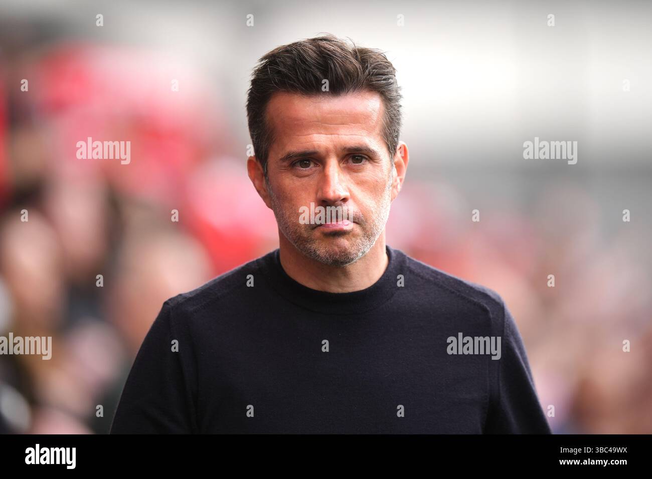 Fulham manager Marco Silva before the Premier League match at the Gtech ...
