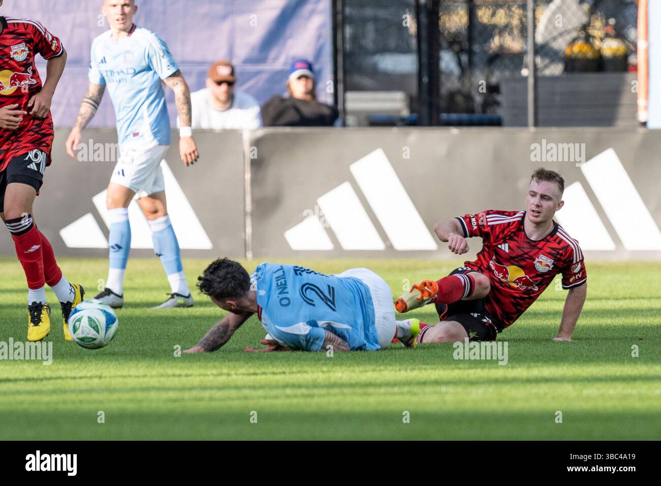 New York, United States. 17th May, 2025. Aiden O'Neill (21) of NYCFC ...
