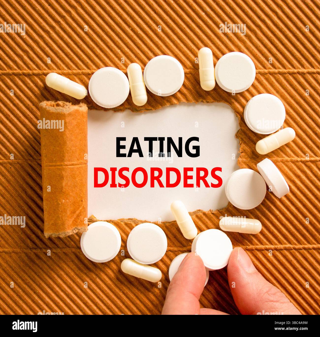 Eating disorders symbol. Concept words Eating disorders on beautiful ...