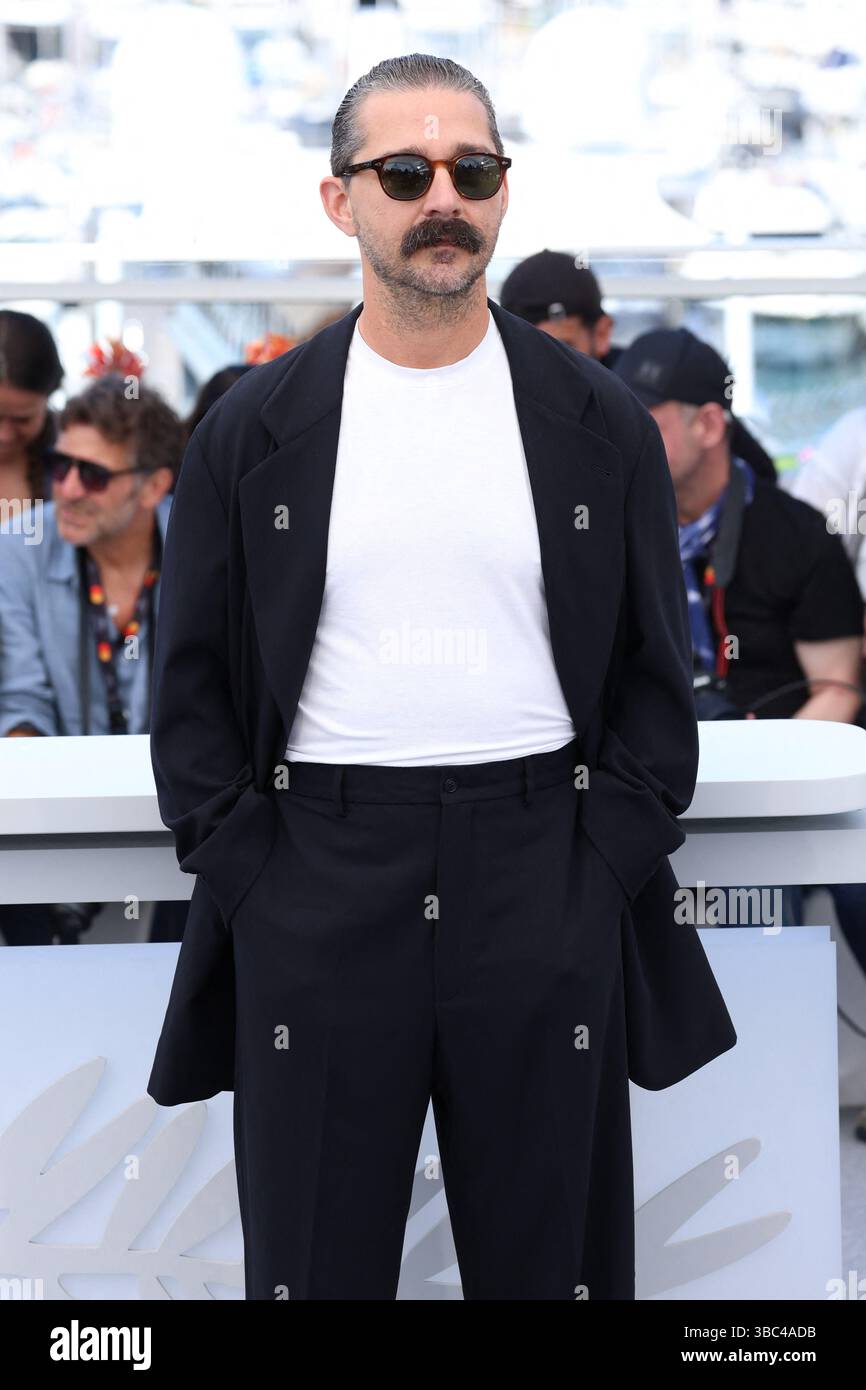 Shia LaBeouf posing during the Slauson Rec photocall at the 78th annual ...