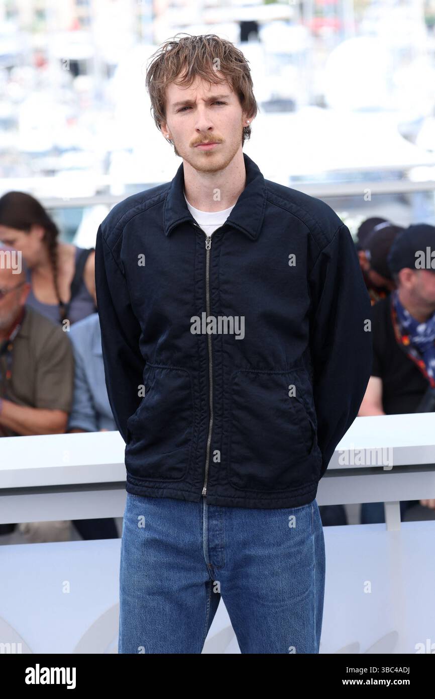Cannes, France. 18th May, 2025. Leo Lewis O'Neil posing during the ...