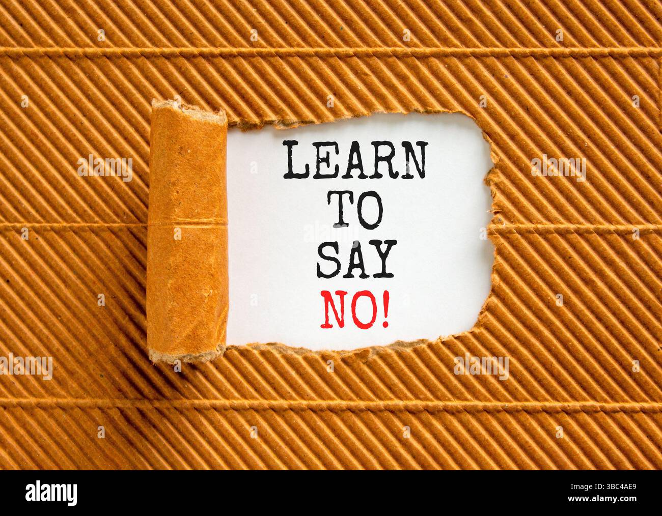 Learn to say no symbol. Concept words phrase Learn to say no on ...