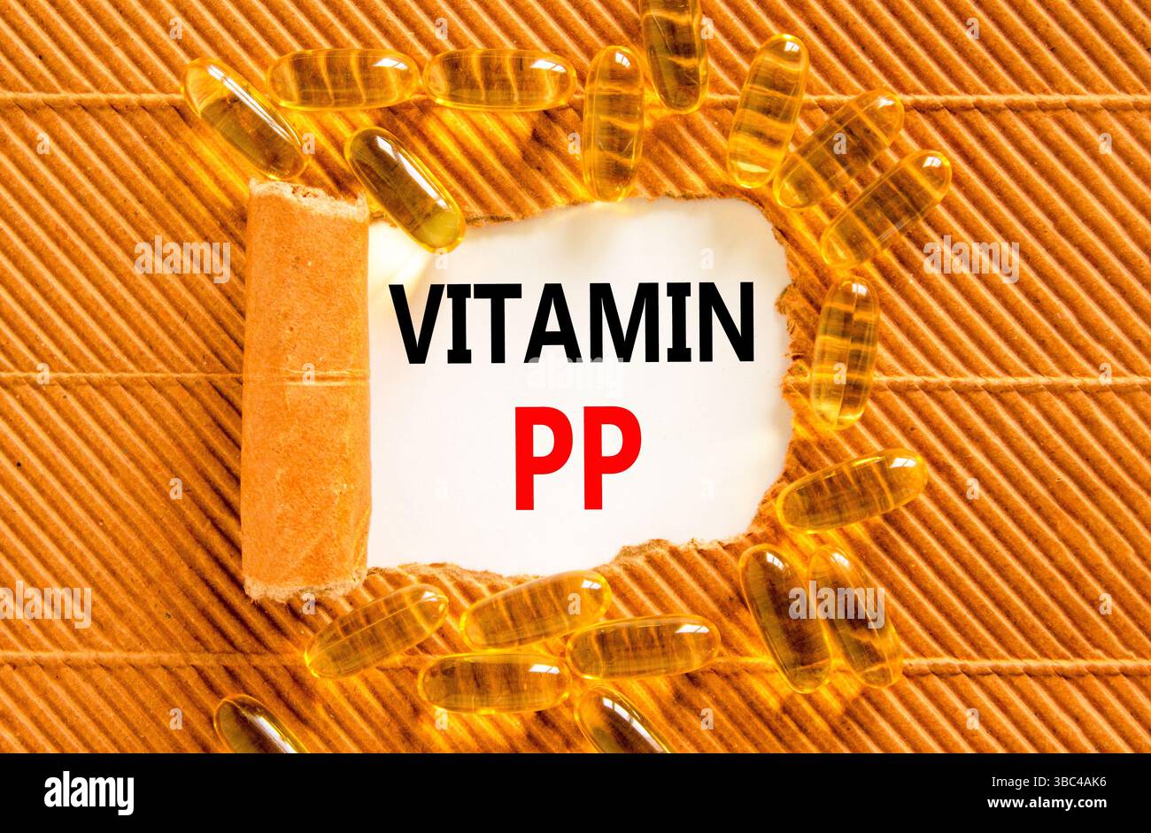 Vitamin PP symbol. Concept words Vitamin PP on beautiful white paper ...