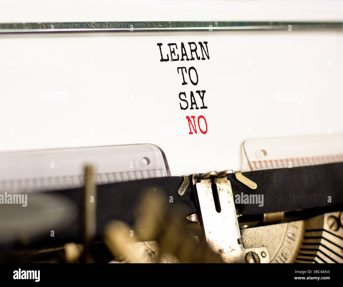 Learn to say no symbol. Concept words phrase Learn to say no typed on ...