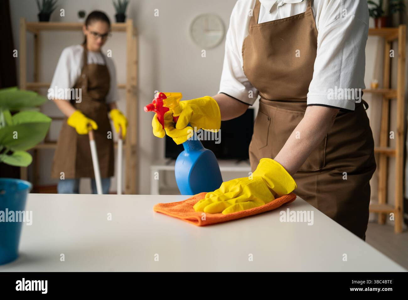 Cleaning service and housekeeping concept. Professional cleaning ...