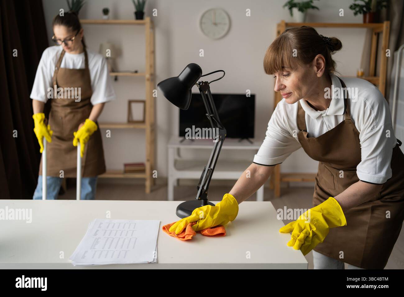 Professional housekeeping team two hi-res stock photography and images ...