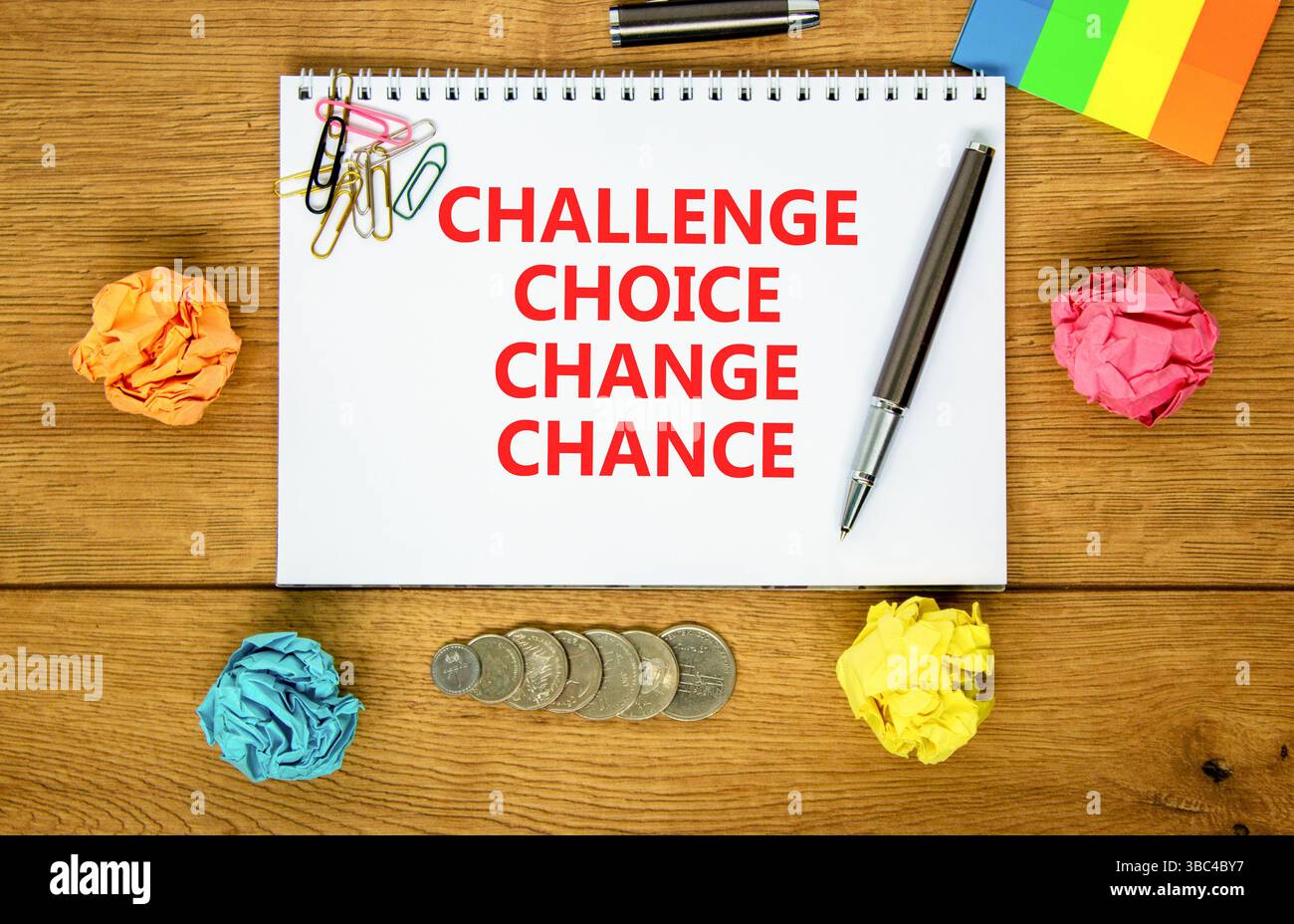 Challenge choice change chance symbol. Concept words Challenge choice ...