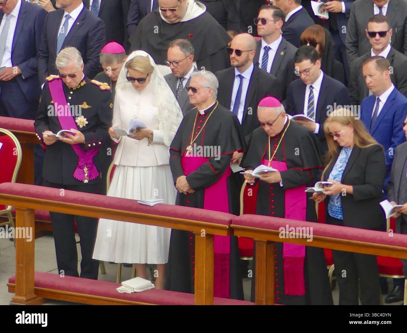 Vatican City, Vatican. May 18, 2025, Vatican, Italy: (int) pope leo xiv presides over inaugural ...