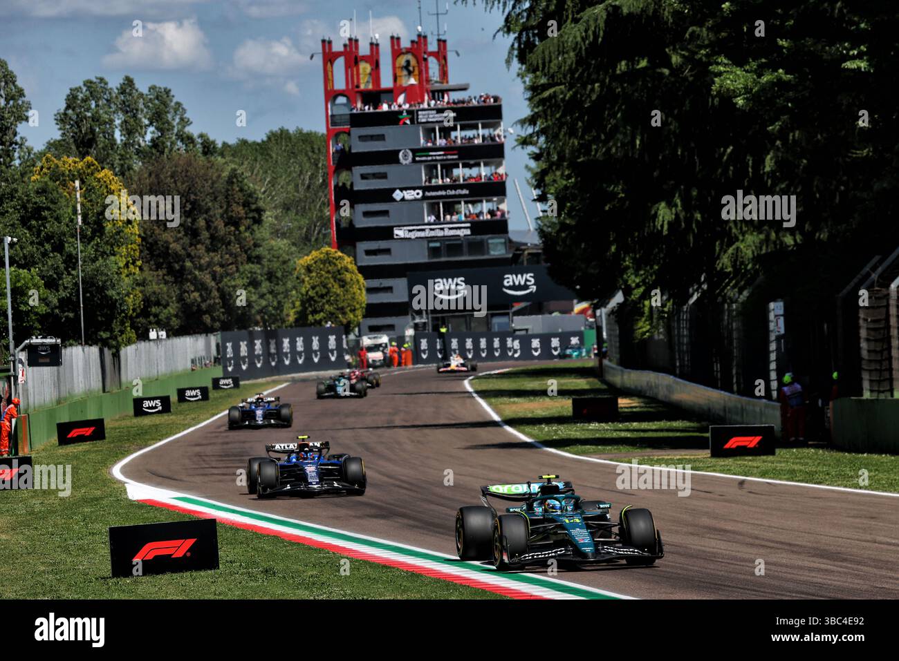 Imola, Italy. 18th May, 2025. Fernando Alonso (ESP) Aston Martin F1 ...