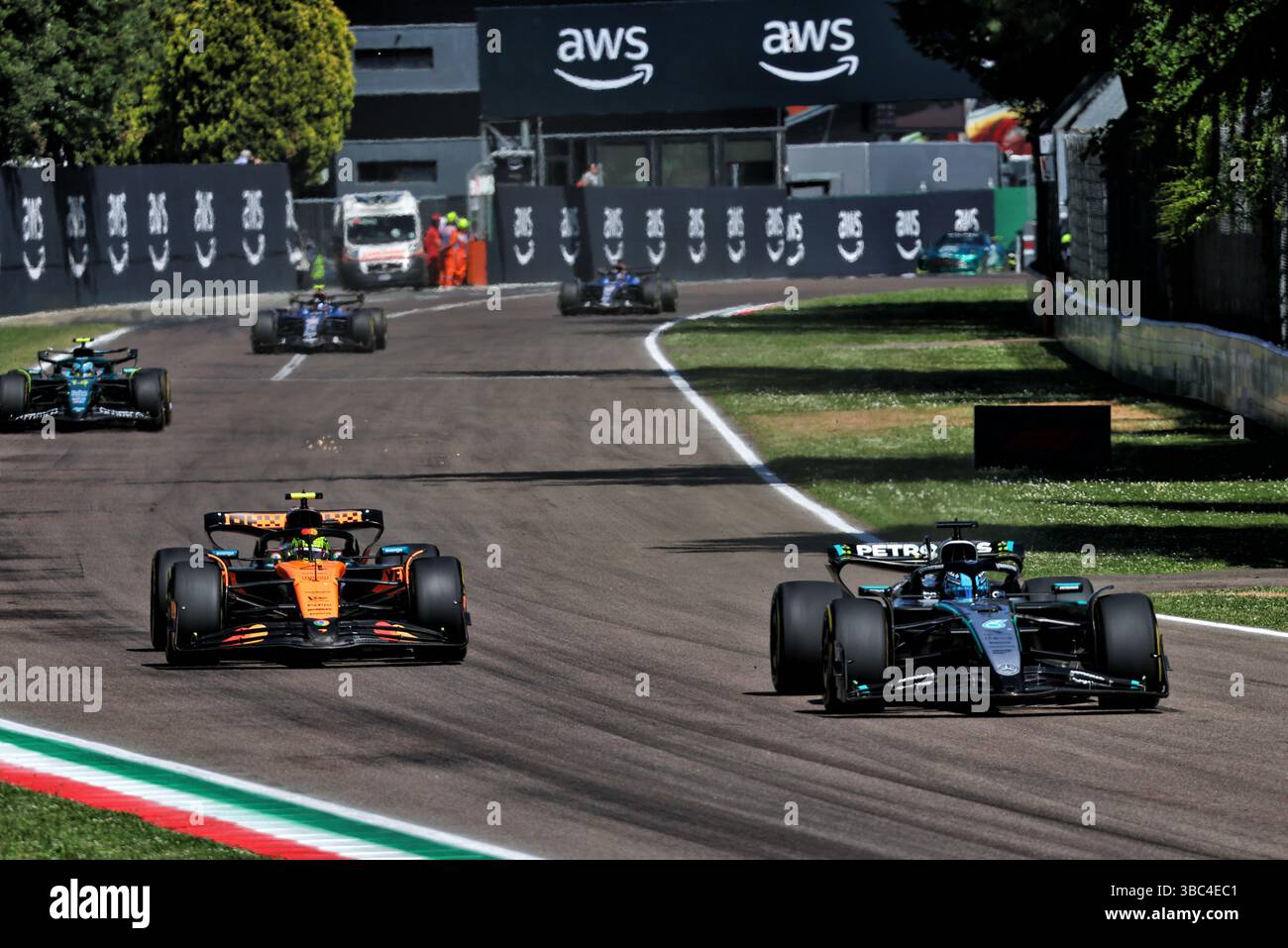 Imola, Italy. 18th May, 2025. George Russell (GBR) Mercedes AMG F1 W16. 18.05.2025. Formula 1 ...