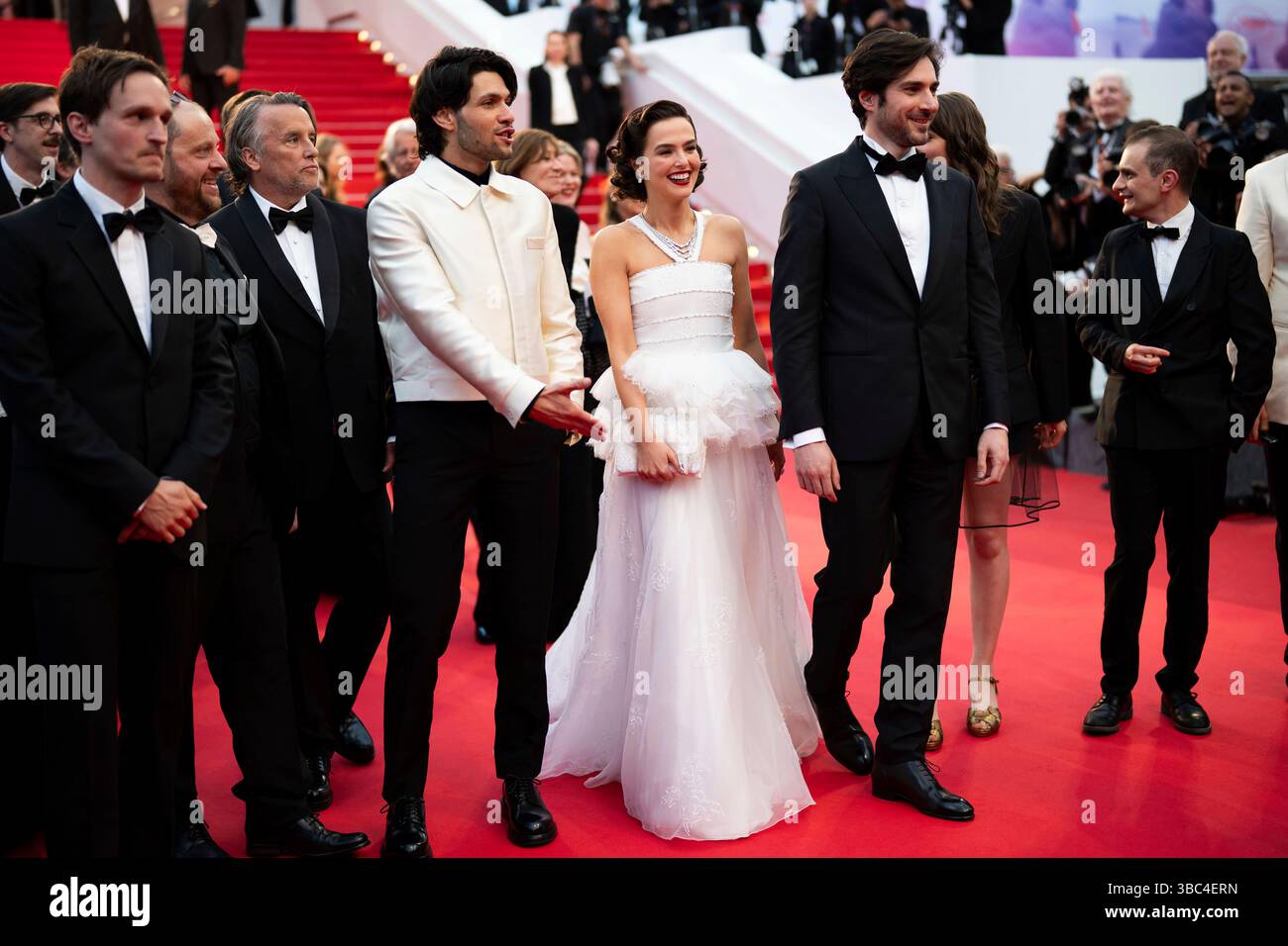 Director Richard Linklater, from left, Paolo Luka-Noe, Zoey Deutch ...