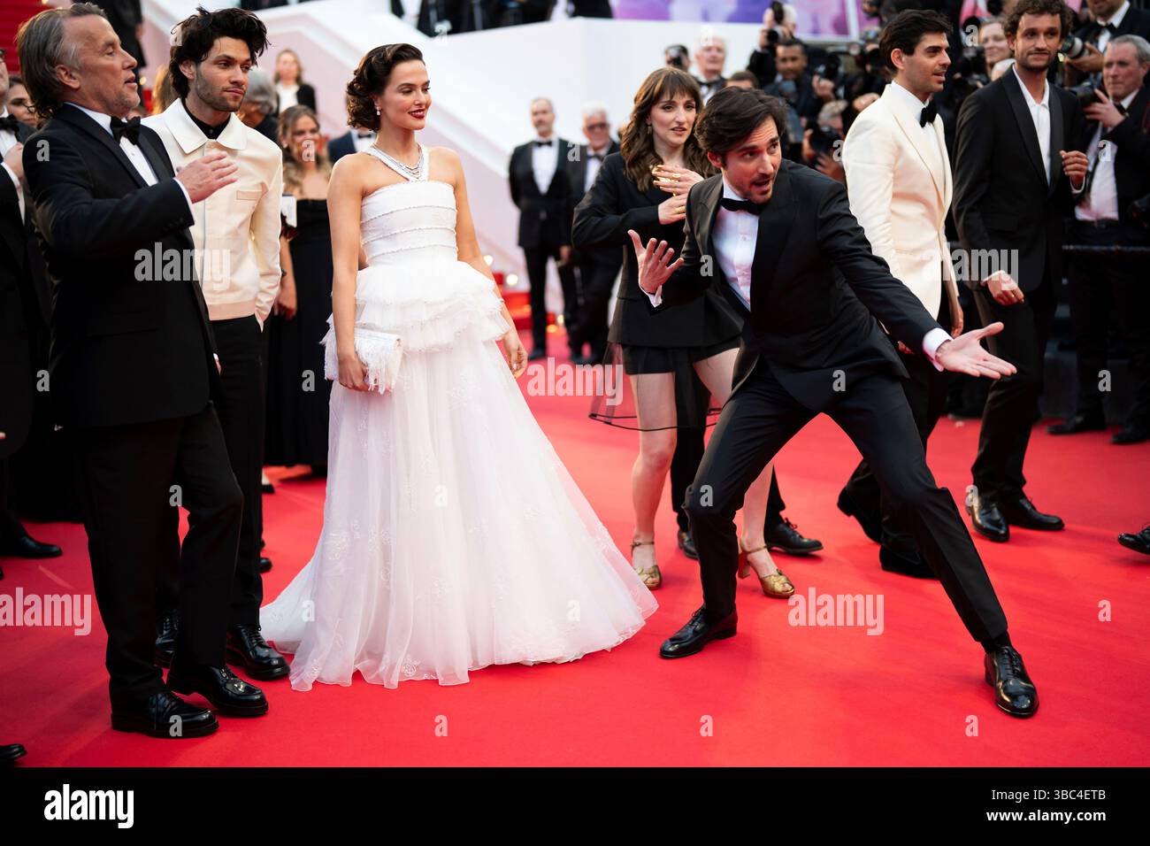 Director Richard Linklater, from left, Paolo Luka-Noe, Zoey Deutch ...