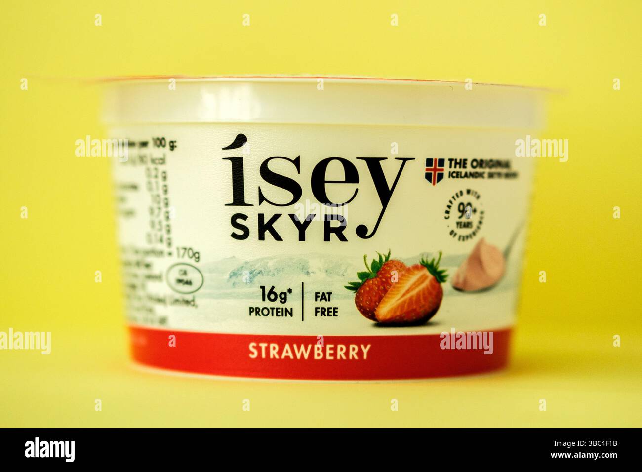 London UK, May 18 2025, Authentic Healthy Isey Skyr Strawberry ...