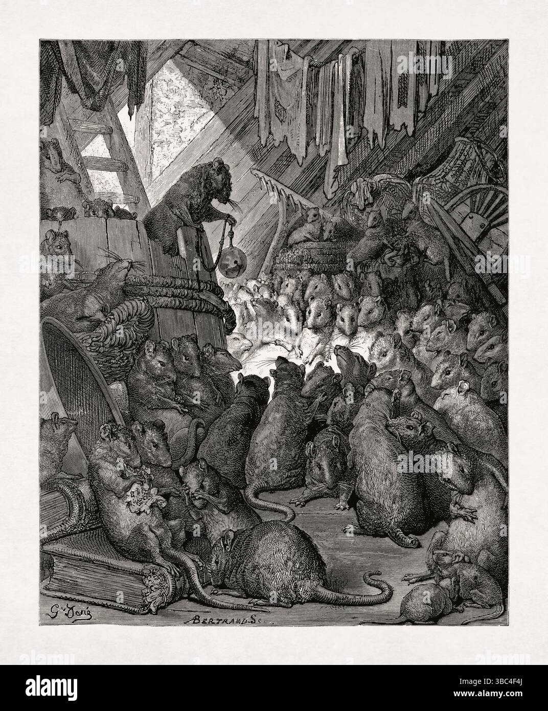 Illustration made by Gustave Doré in the 19th century new edition of ...