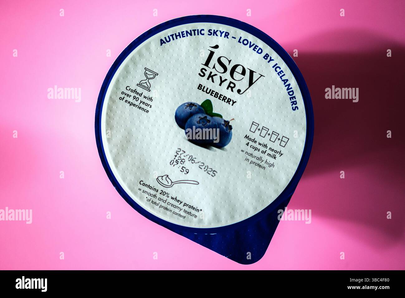 London UK, May 18 2025, Authentic Isey Skyr Icelandic Healthy Fat Free ...