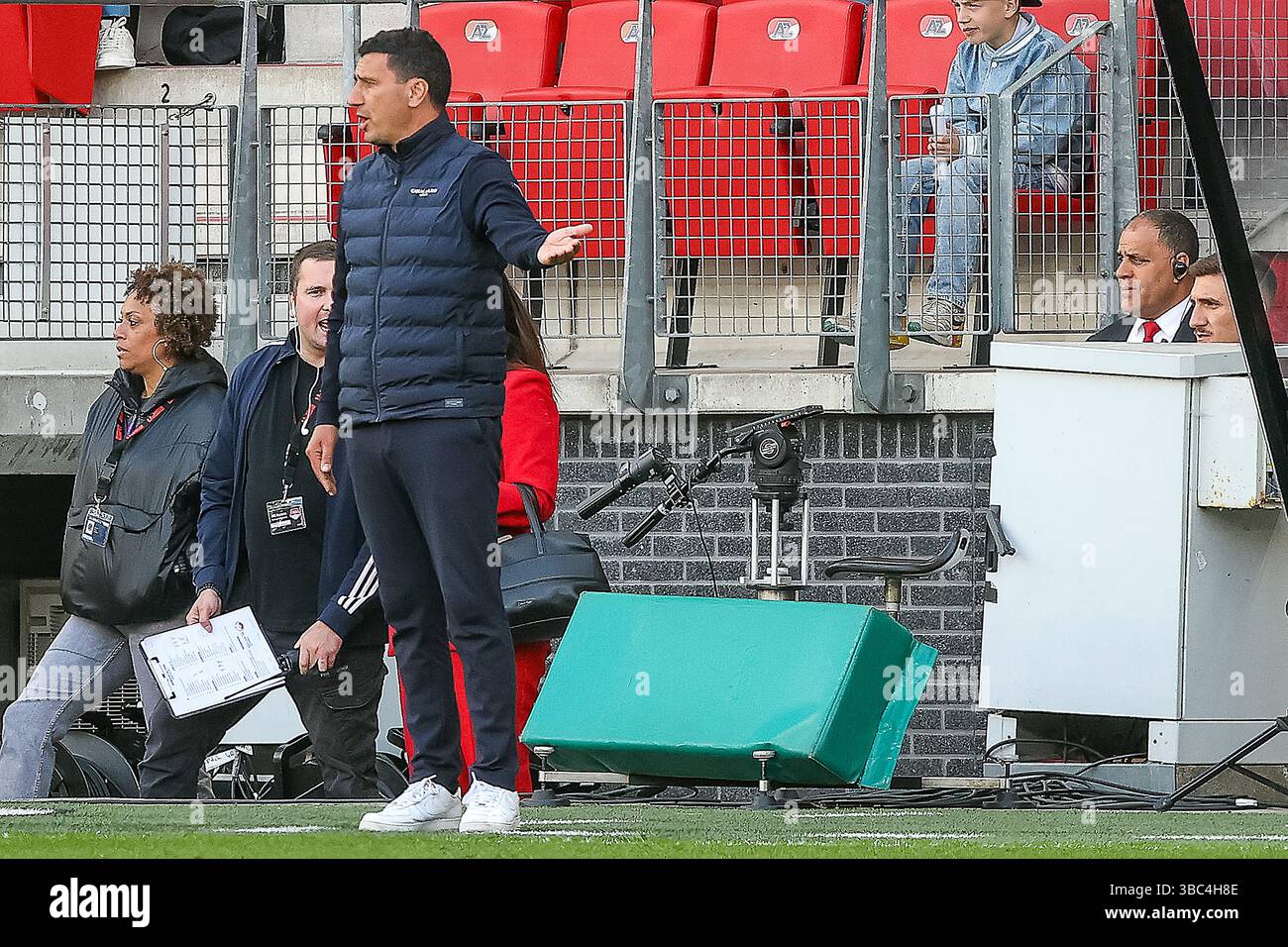 Alkmaar, Netherlands. 18th May, 2025. ALKMAAR - 18-05-2025, AFAS Stadium. Dutch Eredivisie ...